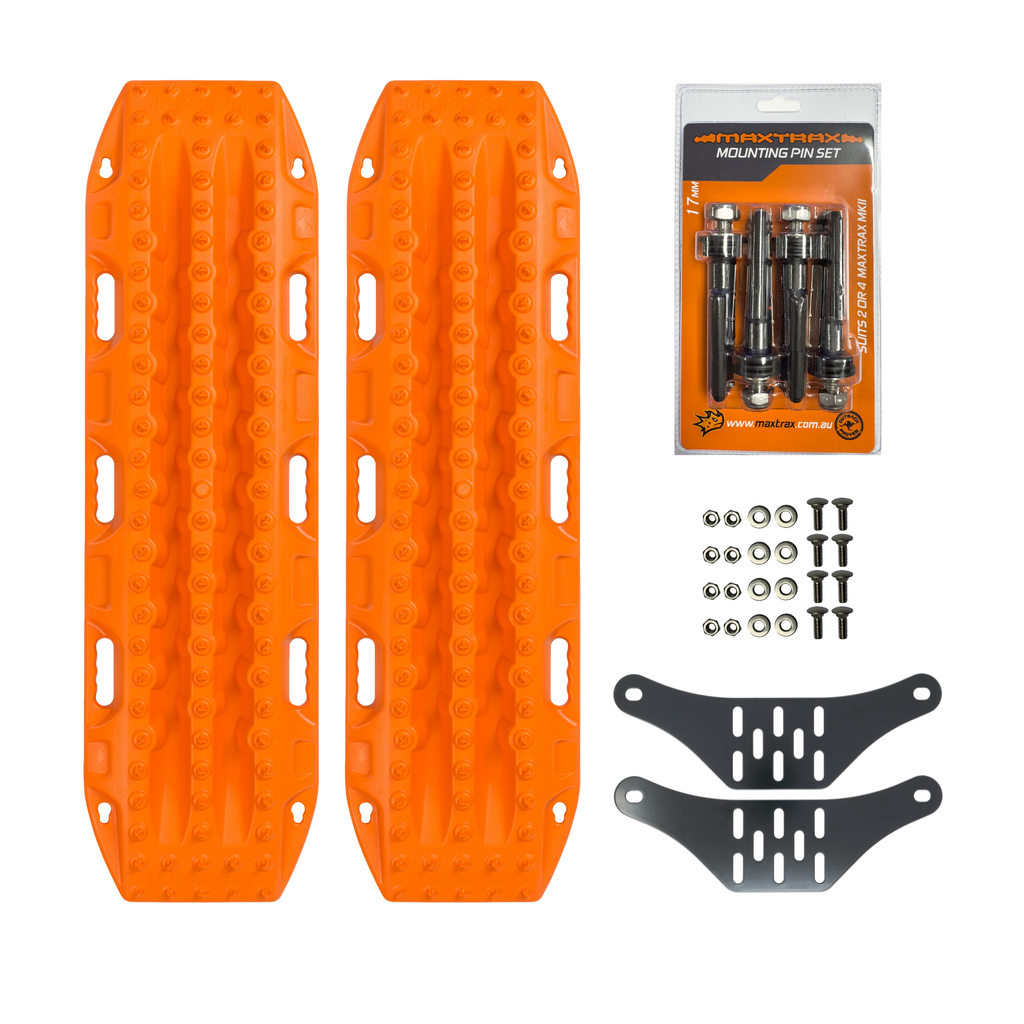 MAXTRAX® MKII Bundle with Boomerang Roof Rack Mounts – Save Over 10%