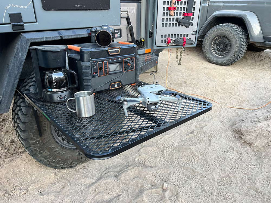 Tail Gater Tire Tables – Portable Tables for Camping & Overlanding