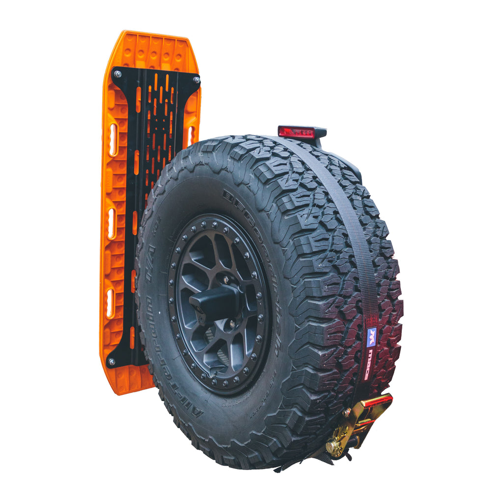 Overland Kitted Spare Tire MAXTRAX® Mounting System – Camera-Friendly