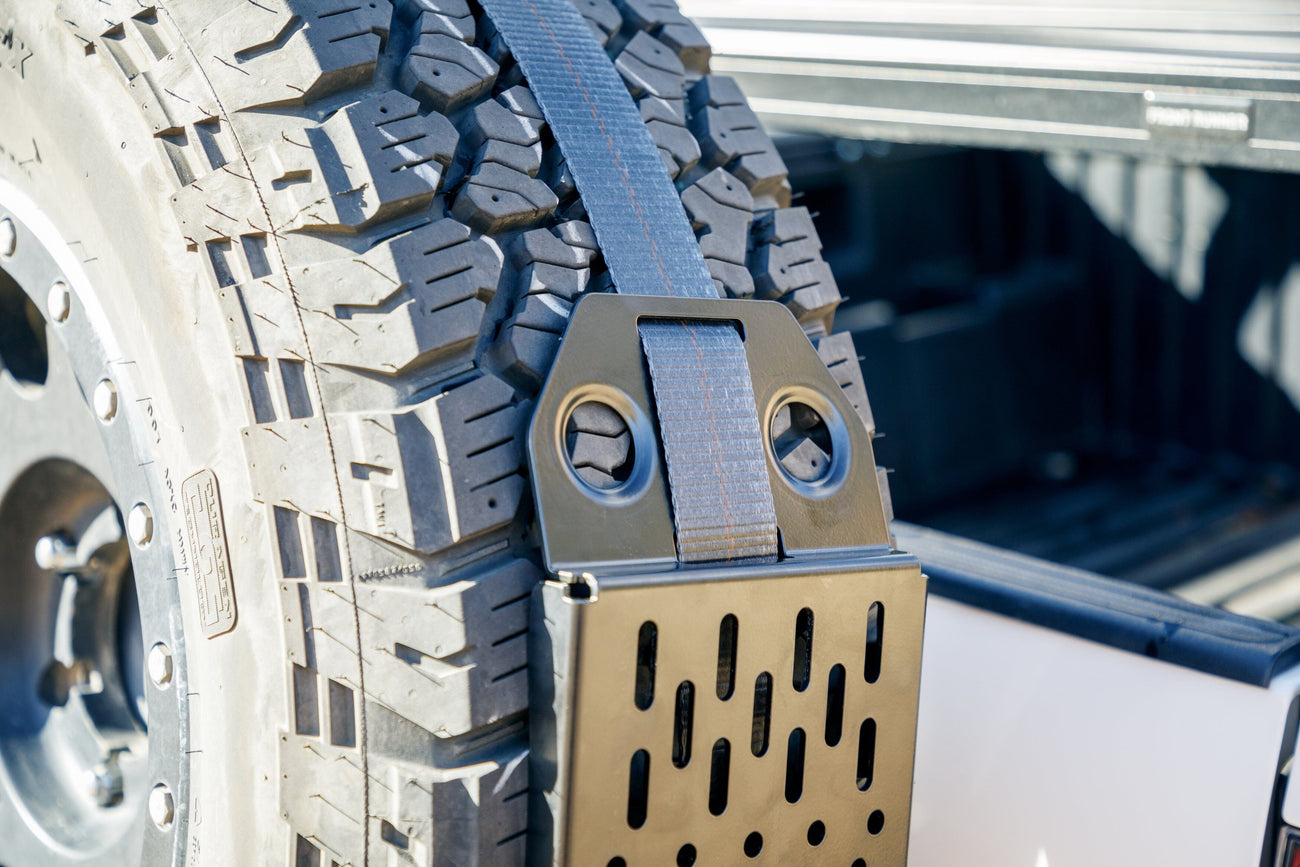 Overland Kitted Spare Tire Accessory Bracket – Universal Gear Mount